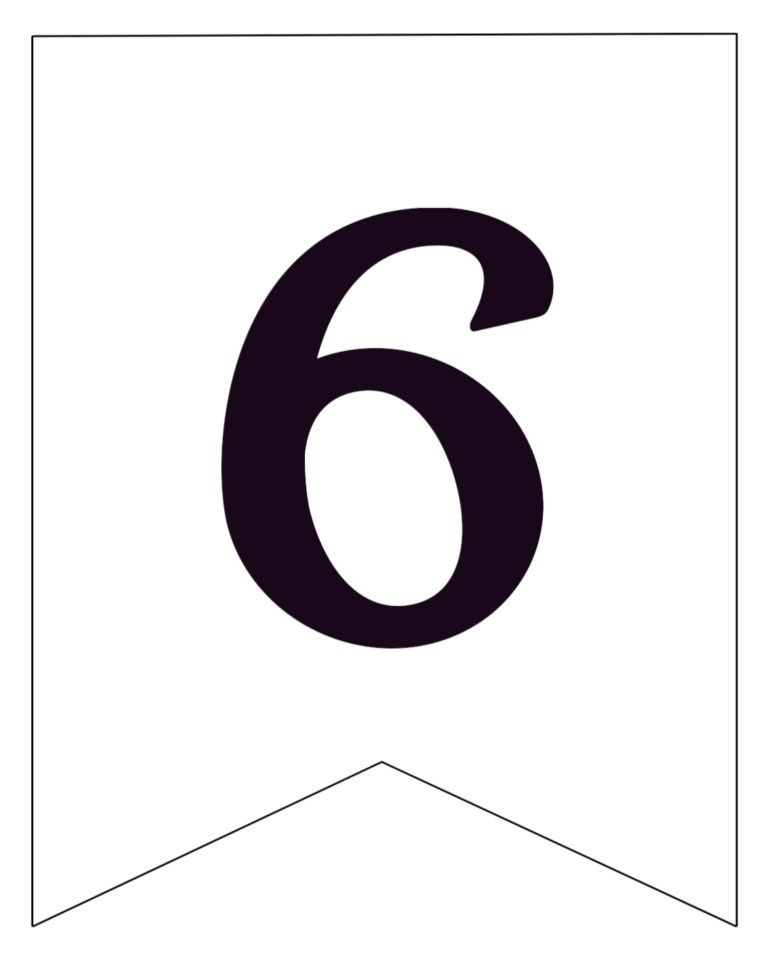 Free Printable Black and White Banner Letters - Paper Trail Design