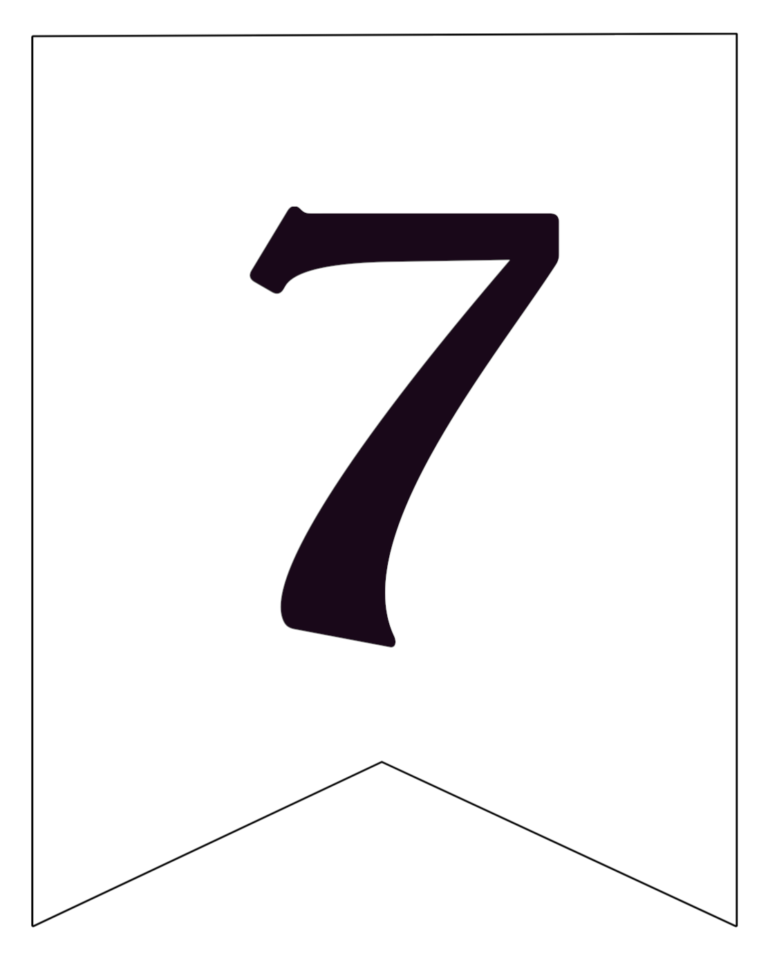 Free Printable Black and White Banner Letters - Paper Trail Design