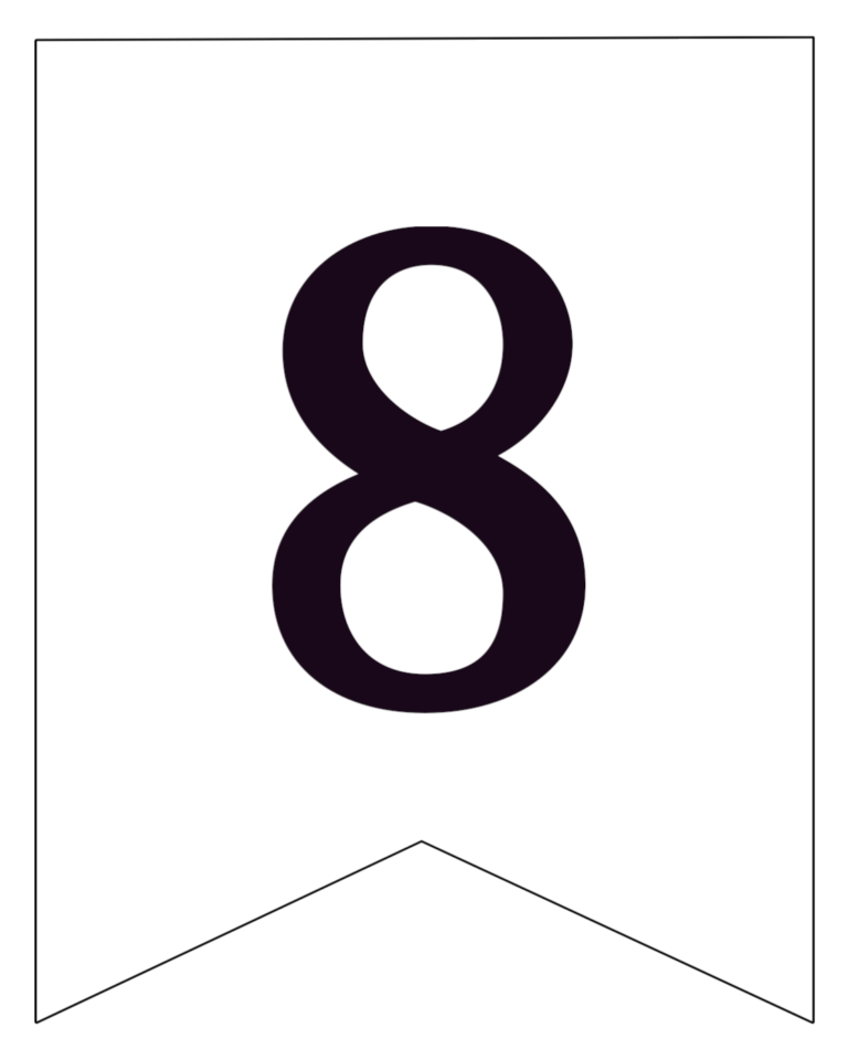 Free Printable Black and White Banner Letters - Paper Trail Design