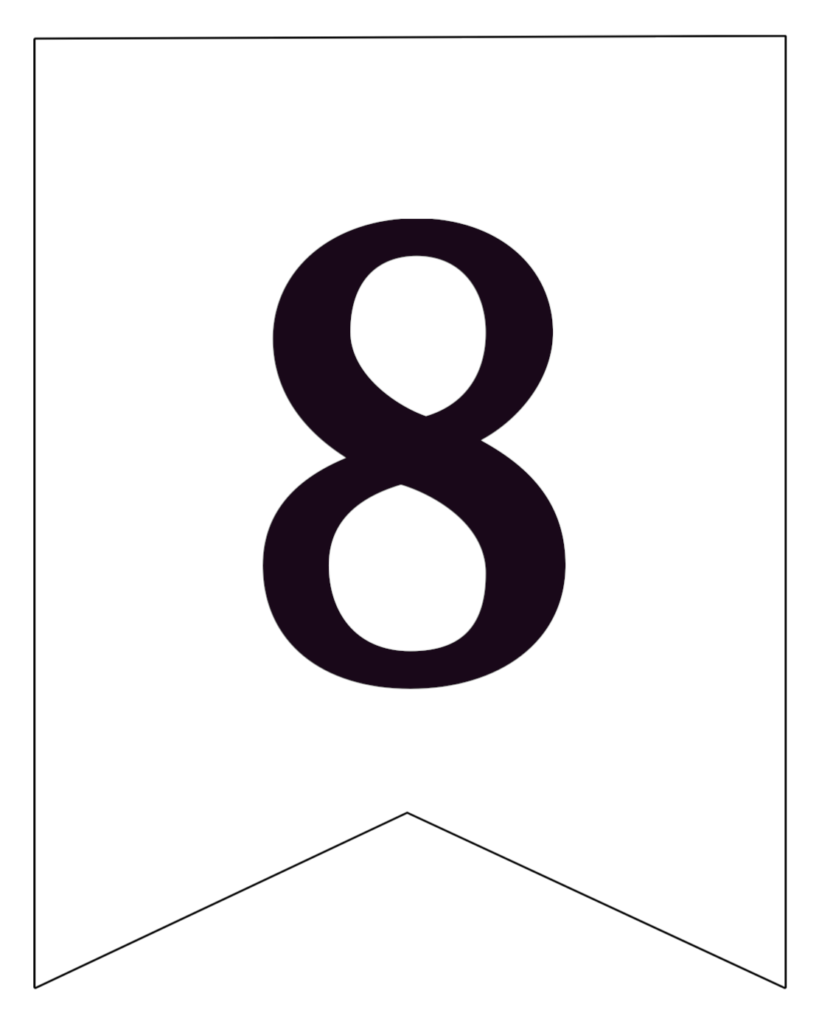 Free Printable Black and White Banner Letters - Paper Trail Design