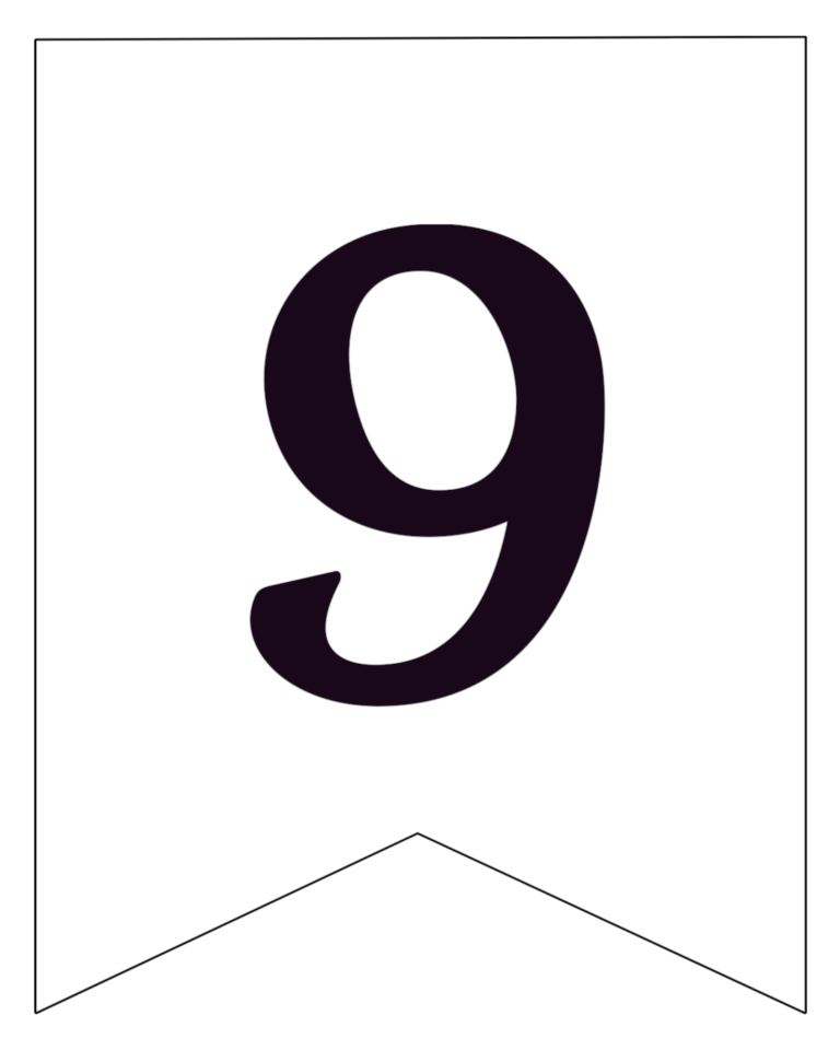 Free Printable Black and White Banner Letters - Paper Trail Design