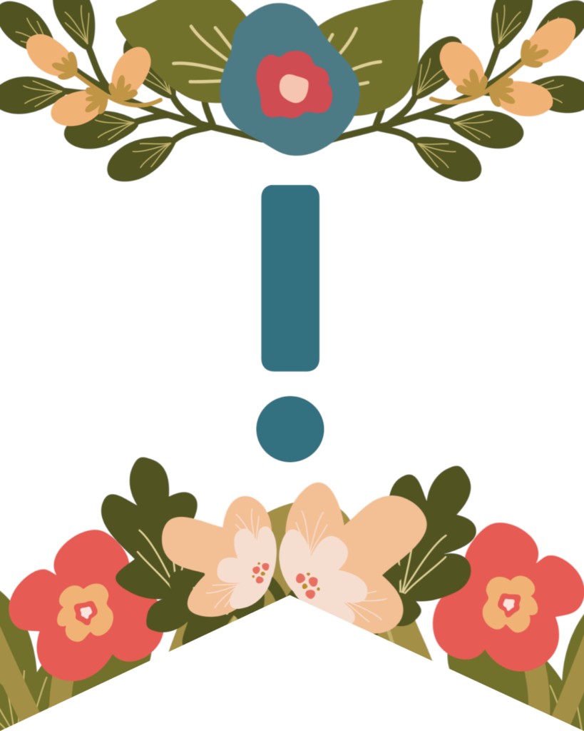 Flower Alphabet Banner Letters Free Printable - Paper Trail Design