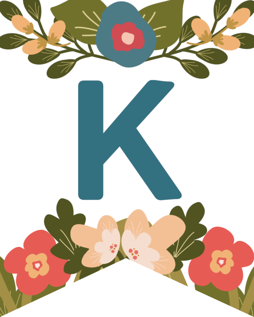 Flower Alphabet Banner Letters Free Printable - Paper Trail Design
