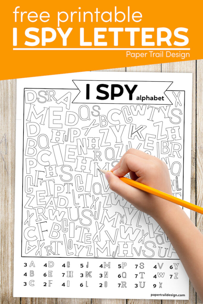 Free Printable Alphabet I Spy Game - Paper Trail Design