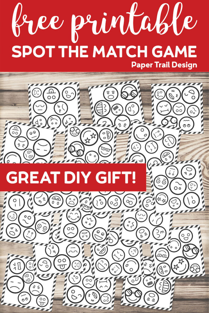 Free Printable Spot It Emoji Game {Spot the Match} - Paper Trail Design