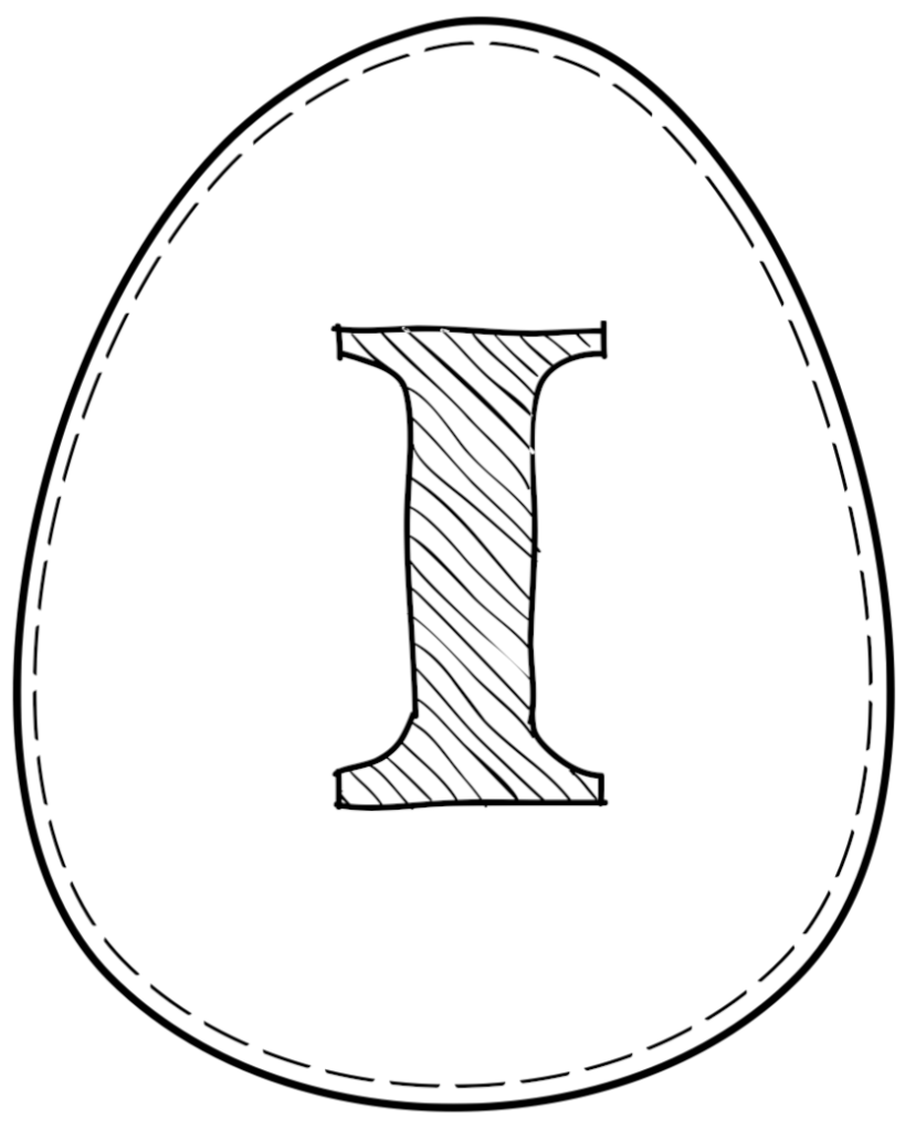 Free Printable Easter Egg Banner Letters - Paper Trail Design