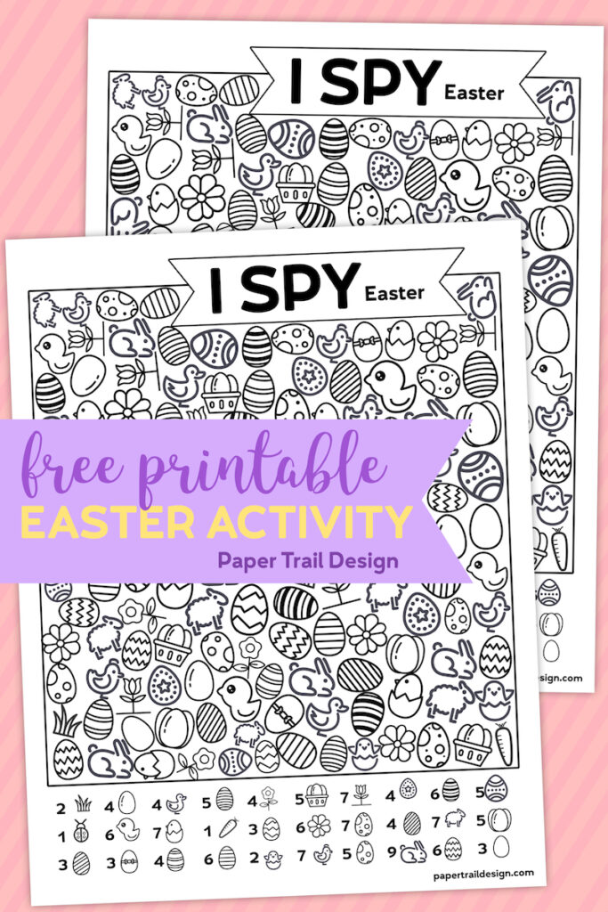 Free Printable I Spy Easter Activity - Paper Trail Design