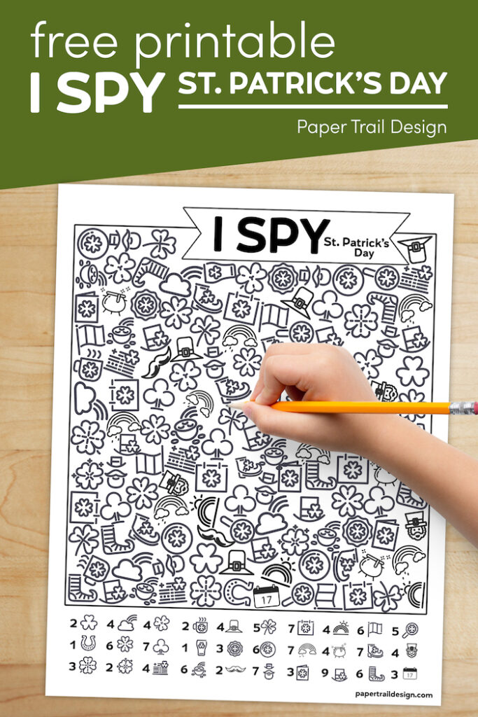 Free Printable I Spy St. Patrick's Day Activity - Paper Trail Design