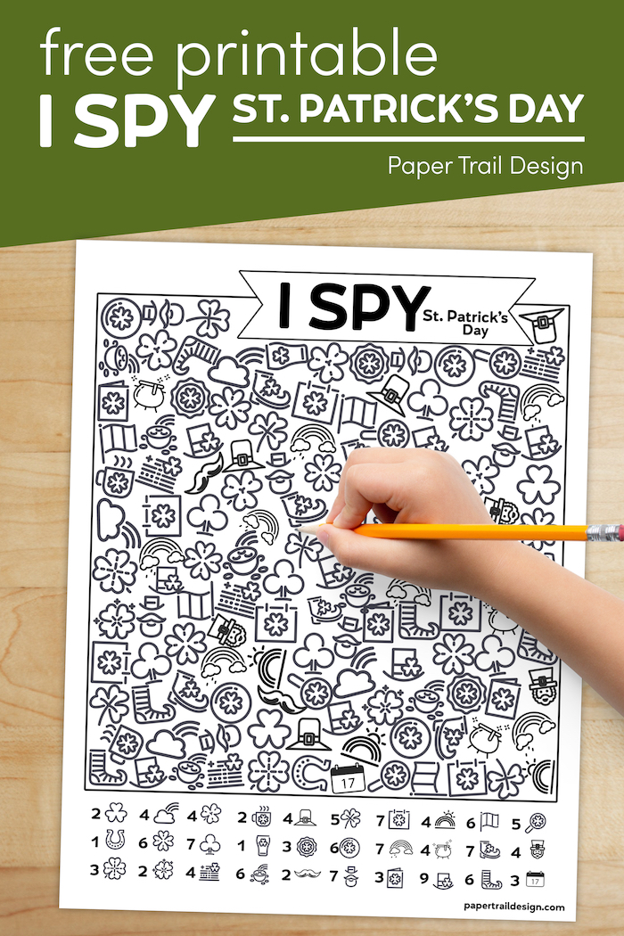 Free Printable I Spy St. Patrick's Day Activity - Paper Trail Design