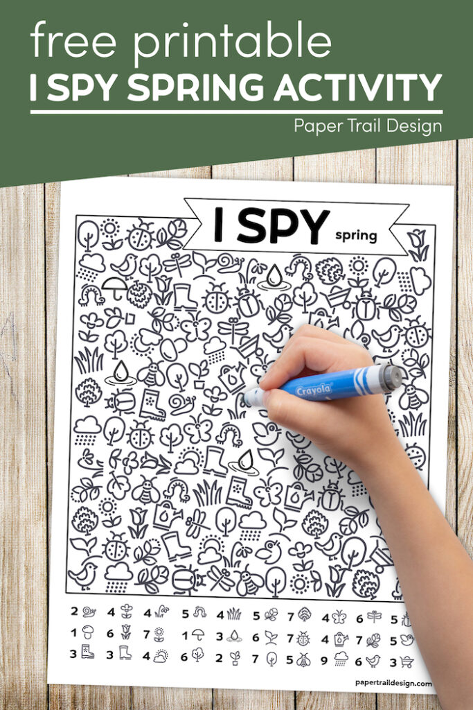 Free Printable I Spy Spring Activity - Paper Trail Design