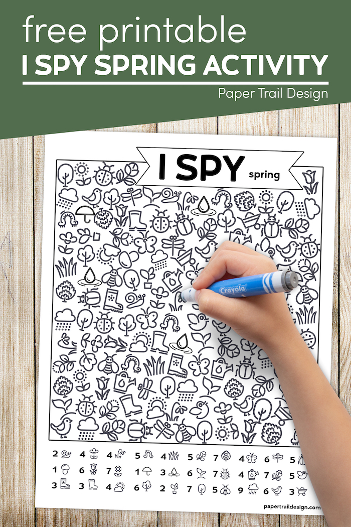 Free Printable I Spy Spring Activity - Paper Trail Design