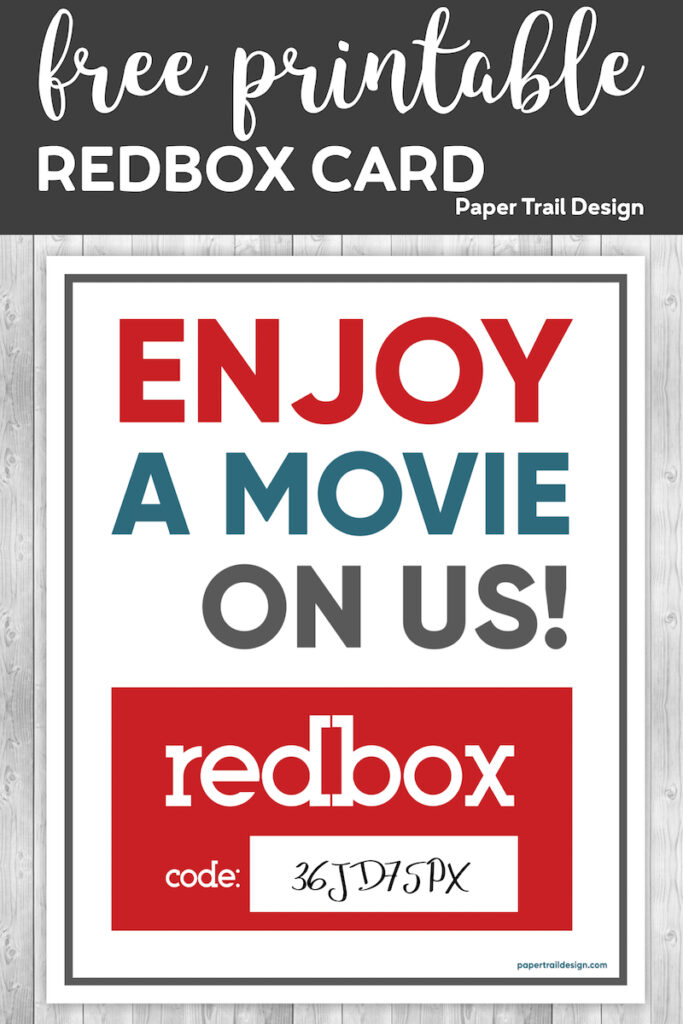 Easy Gift Idea - Redbox Movie Rental - Paper Trail Design