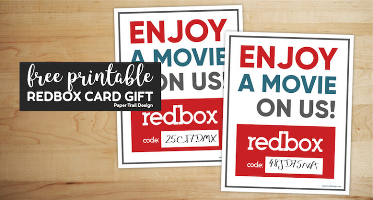 Easy Gift Idea - Redbox Movie Rental - Paper Trail Design