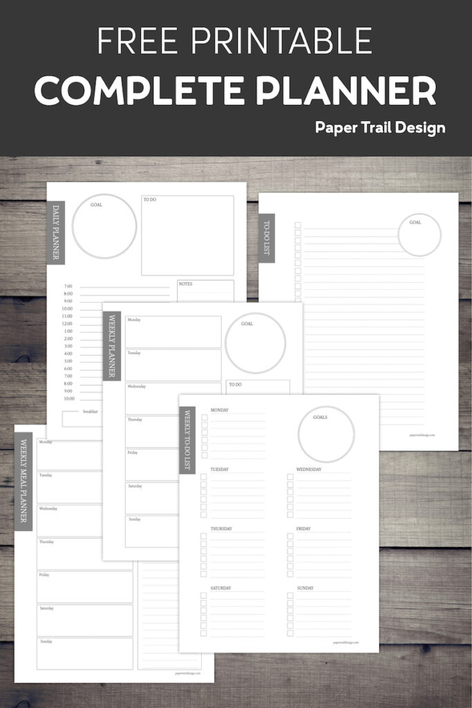 Free Planner Printables - Paper Trail Design