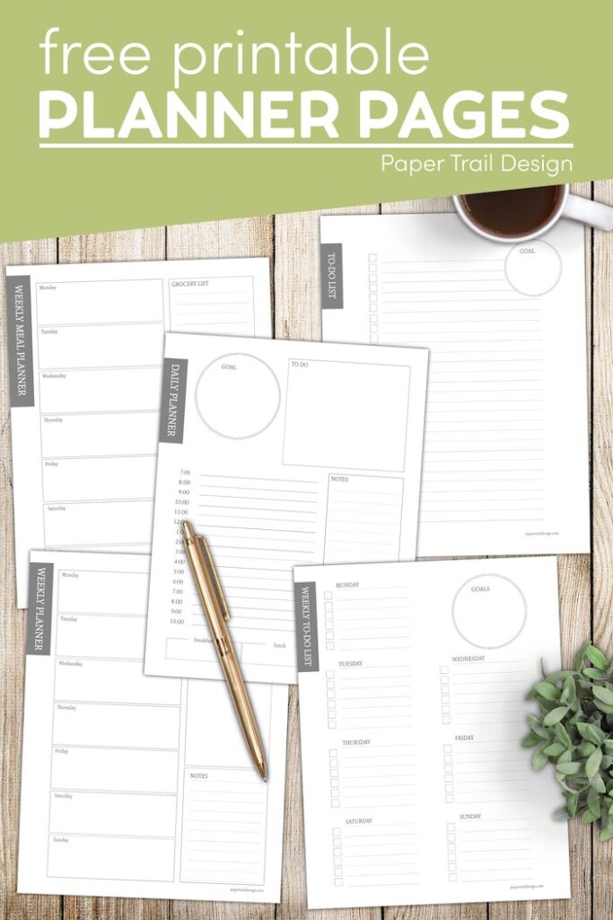 Free Planner Printables - Paper Trail Design