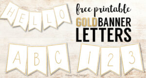 Free Printable Banner Letters Templates - Paper Trail Design