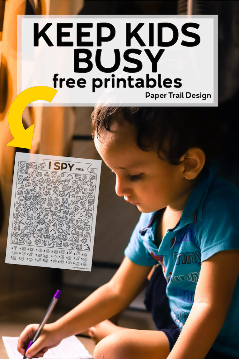 Free Printable I Spy Cats Activity - Paper Trail Design