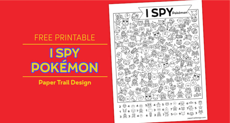 Free Printable I Spy Pokémon Activity - Paper Trail Design