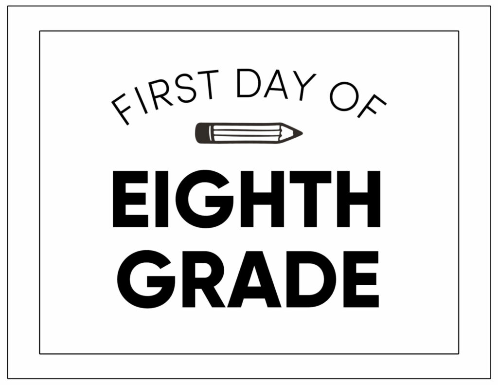 Printable First Day of School Signs - Paper Trail Design