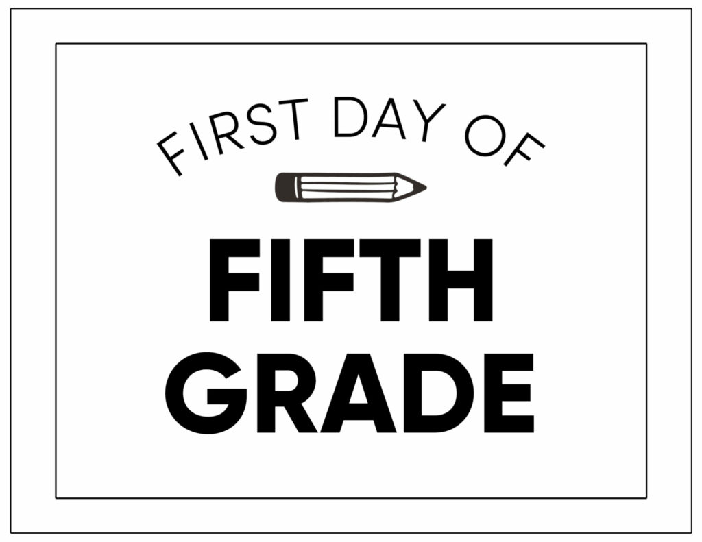 Printable First Day of School Signs - Paper Trail Design