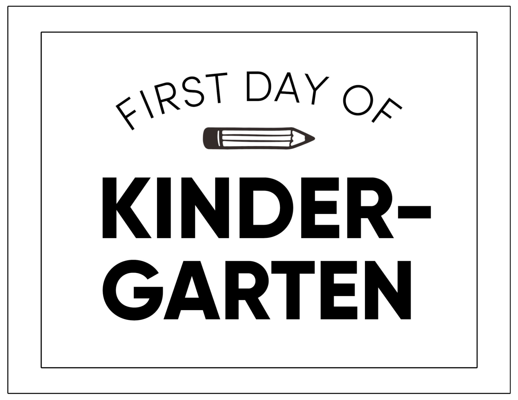 Printable First Day of School Signs | Paper Trail Design