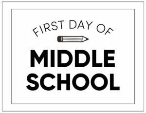 Printable First Day of School Signs | Paper Trail Design