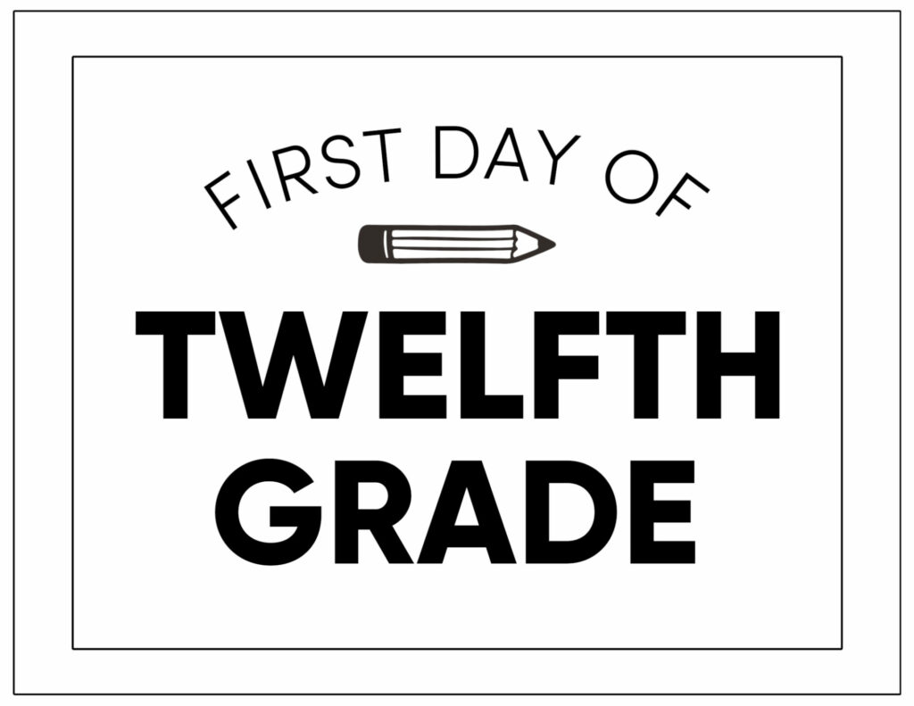 Printable First Day of School Signs - Paper Trail Design