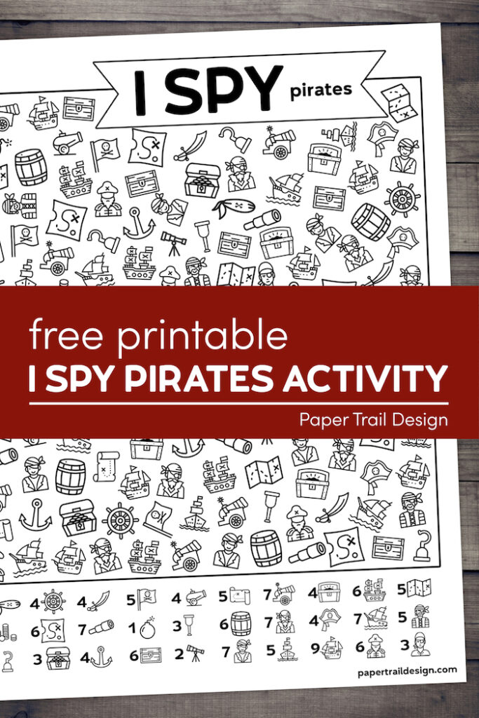 Free Printable I Spy Pirates Activity - Paper Trail Design