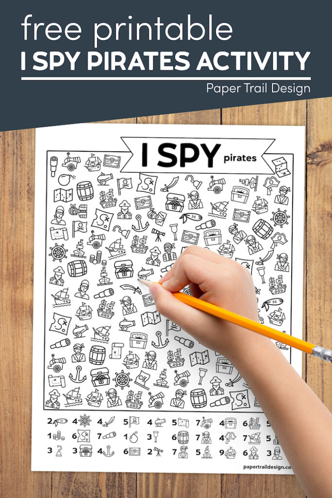 Free Printable I Spy Pirates Activity - Paper Trail Design