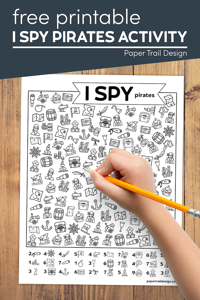 Free Printable I Spy Pirates Activity - Paper Trail Design