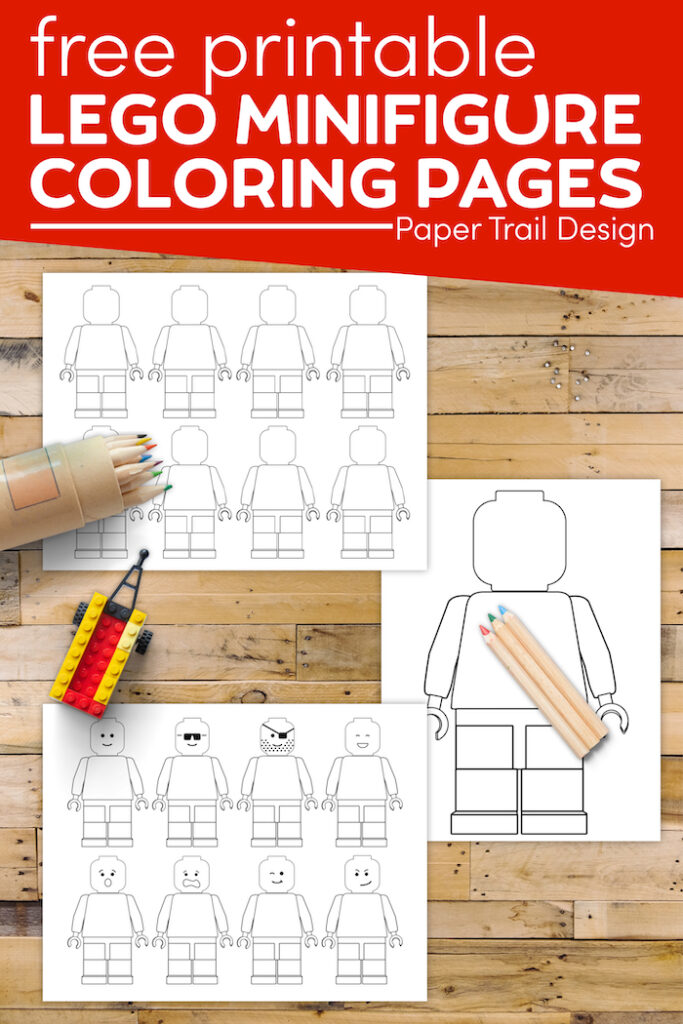 Free Printable Lego Coloring Pages - Paper Trail Design