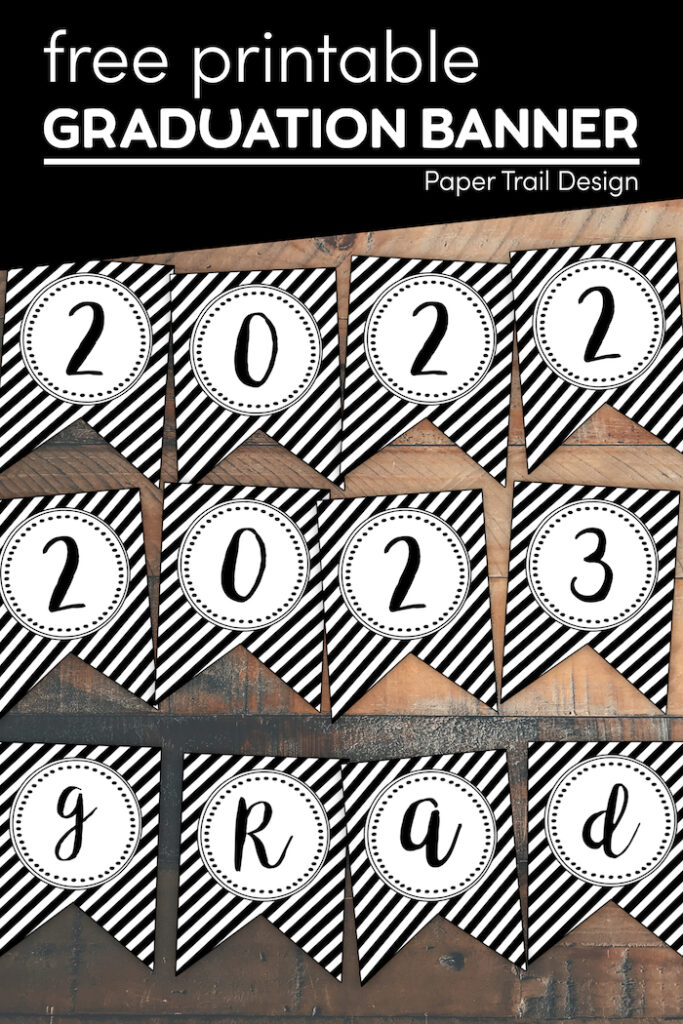 Graduation Banner Free Printables - Paper Trail Design