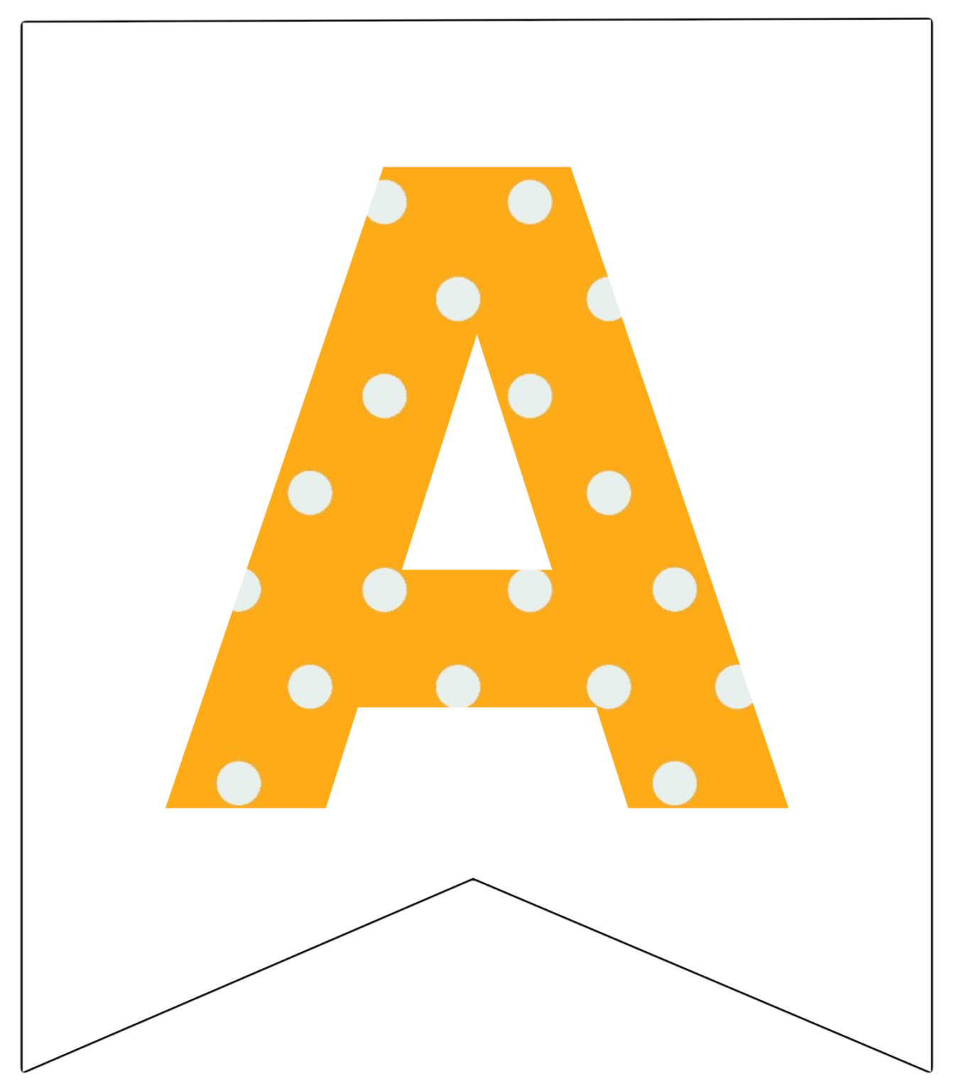 Free Printable Birthday Banner {Polka Dot} - Paper Trail Design