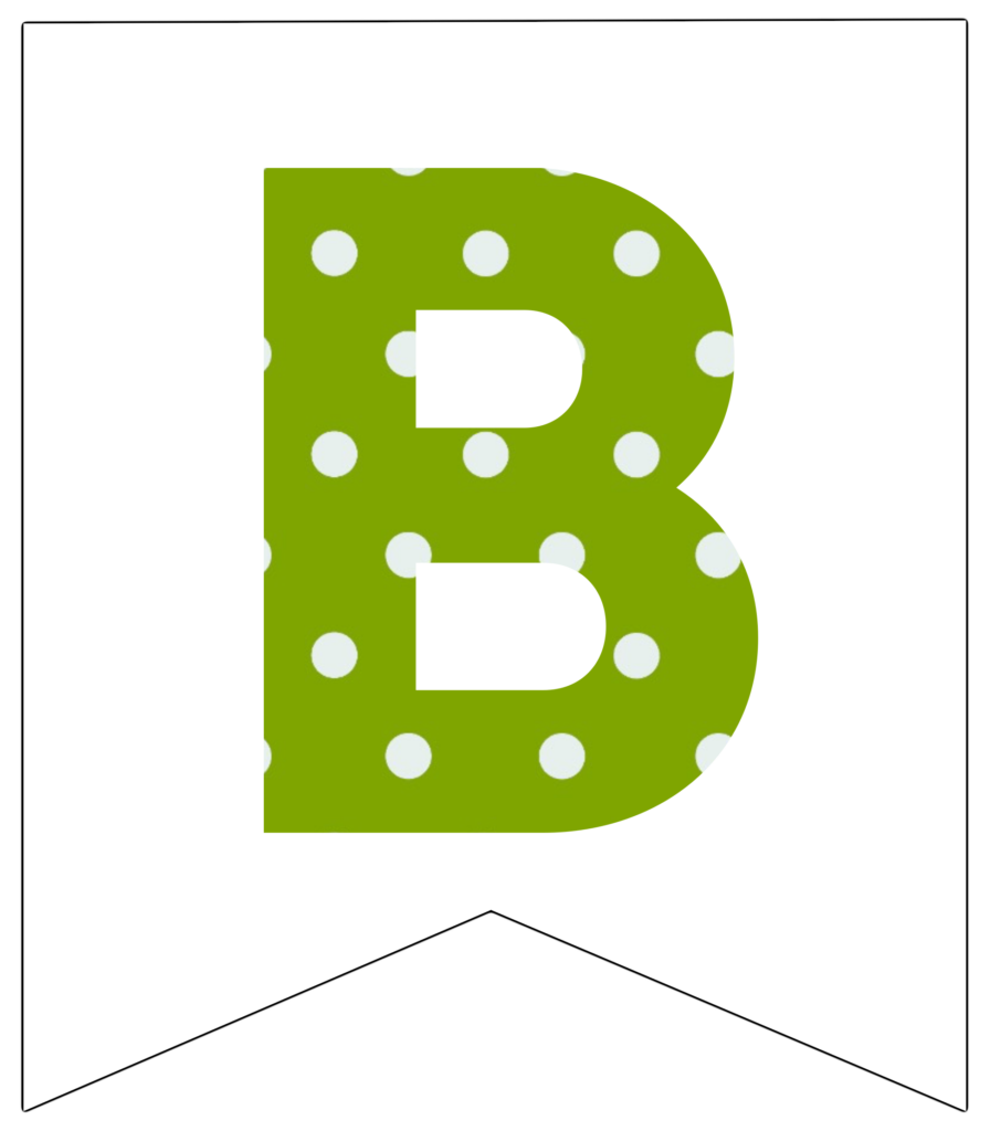 Free Printable Birthday Banner {Polka Dot} - Paper Trail Design