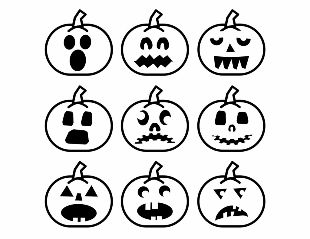 Halloween Pumpkin Memory Game For Kids - Paper Trail Design