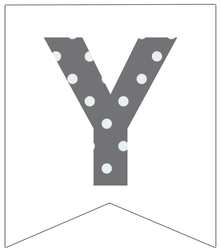 Free Printable Birthday Banner {Polka Dot} - Paper Trail Design