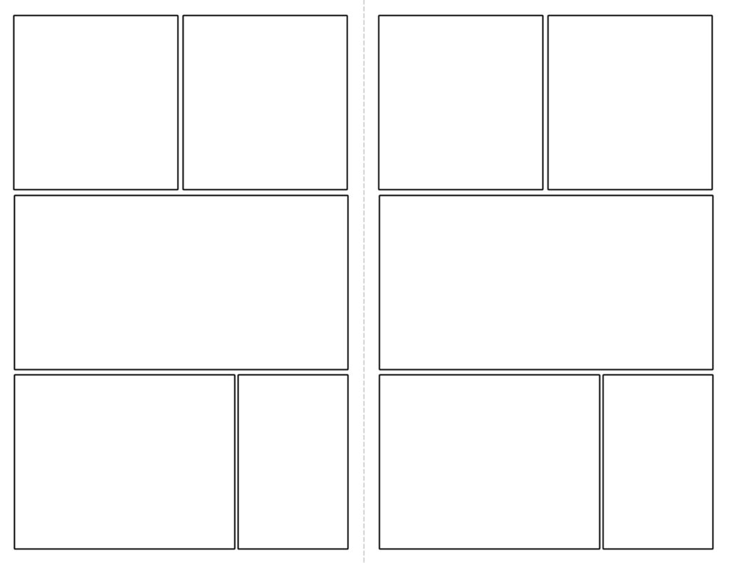 Free Printable Comic Strip Template Pages - Paper Trail Design