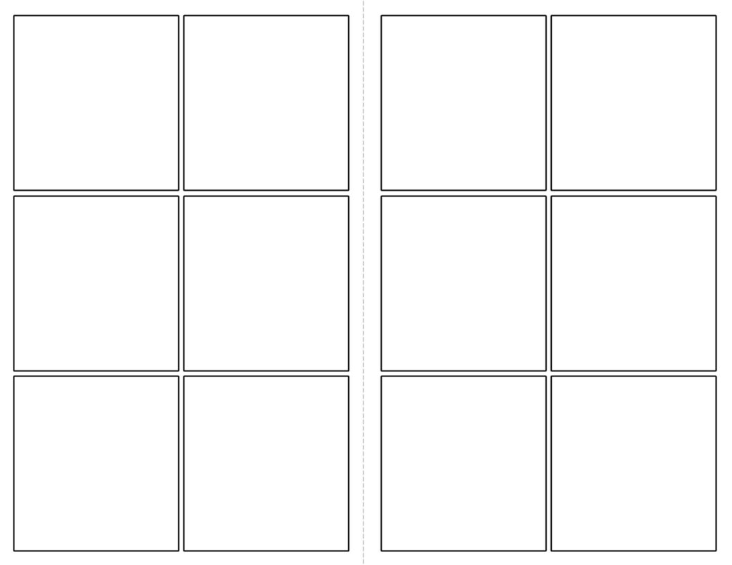 Free Printable Comic Strip Template Pages - Paper Trail Design
