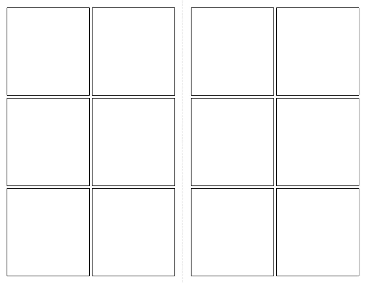 Free Printable Comic Strip Template Pages - Paper Trail Design