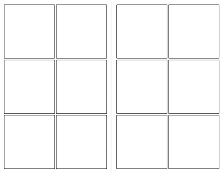 Free Printable Comic Strip Template Pages - Paper Trail Design