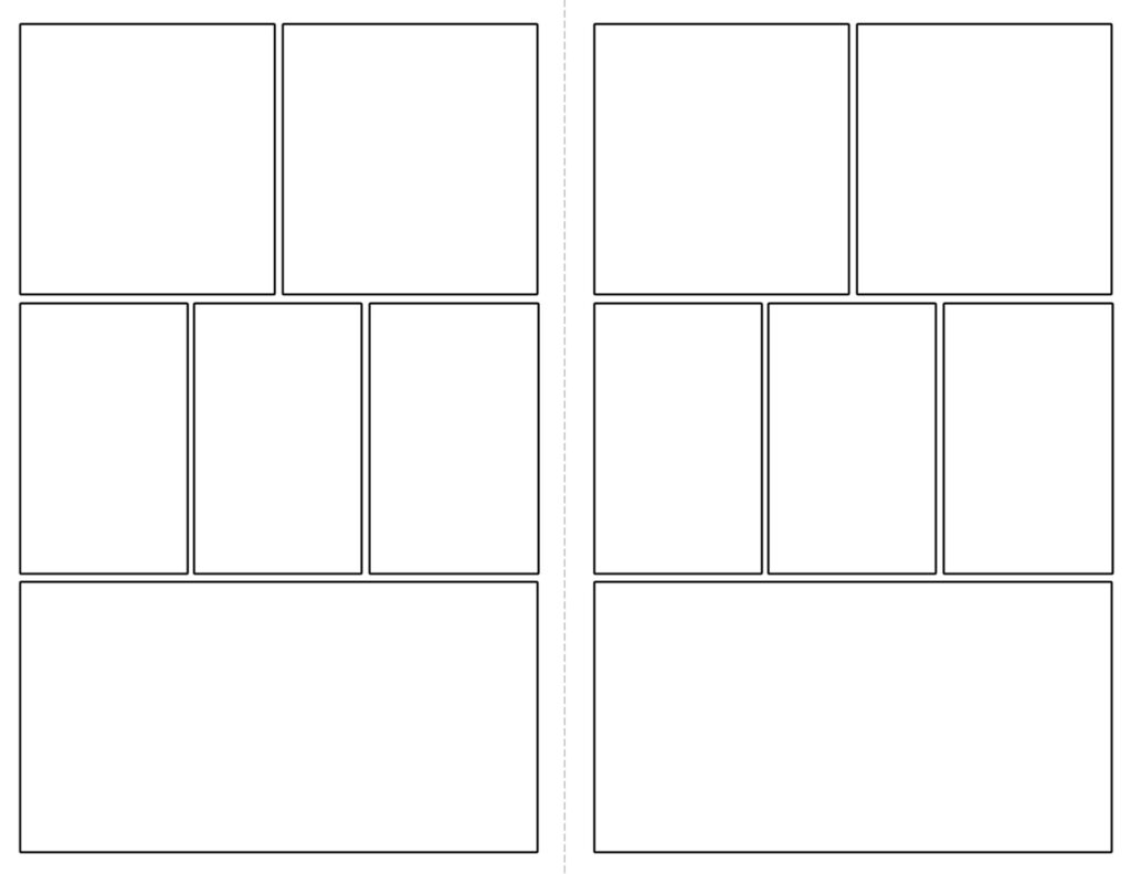 Free Printable Comic Strip Template Pages - Paper Trail Design