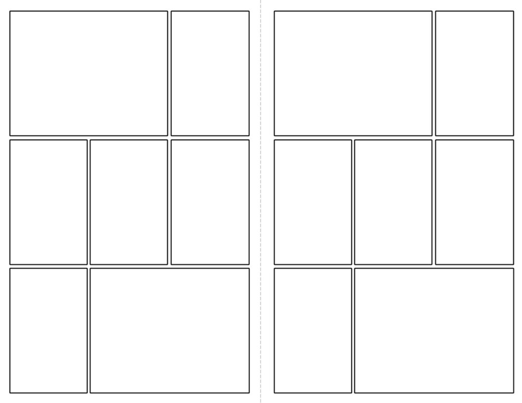 Free Printable Comic Strip Template Pages - Paper Trail Design