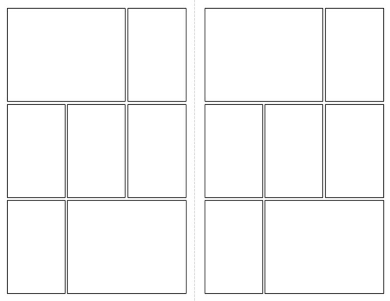 Free Printable Comic Strip Template Pages - Paper Trail Design