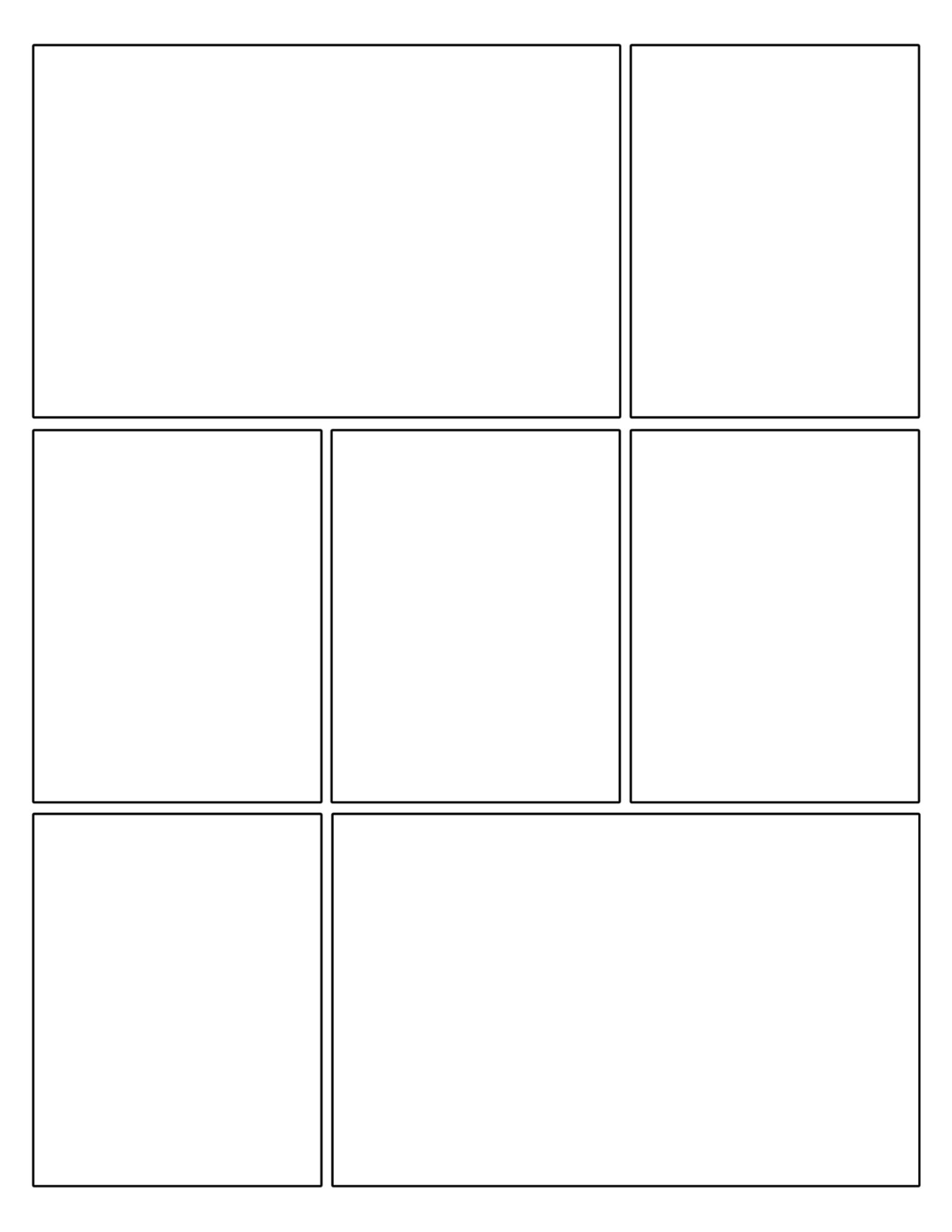 Free Printable Comic Strip Template Pages - Paper Trail Design