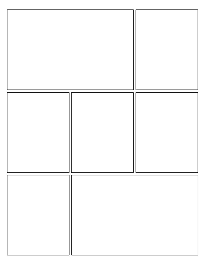 Free Printable Comic Strip Template Pages - Paper Trail Design