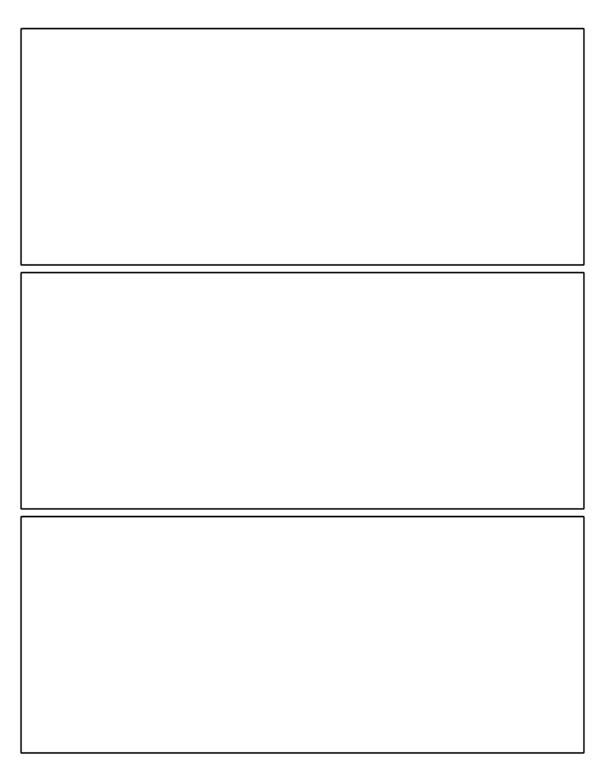 Free Printable Comic Strip Template Pages - Paper Trail Design