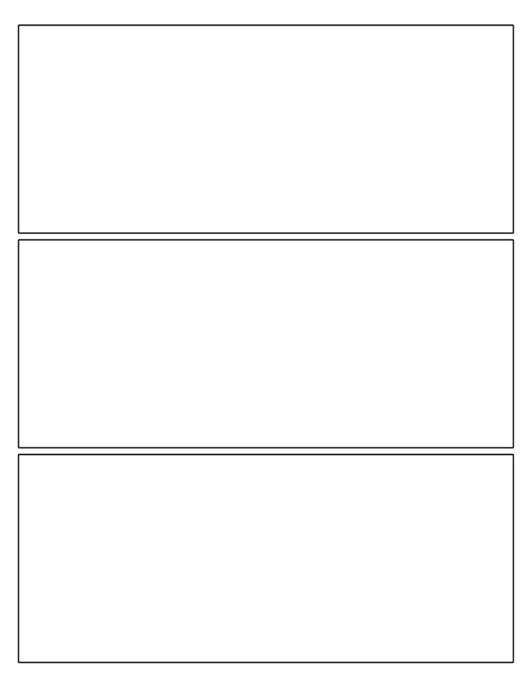 Free Printable Comic Strip Template Pages - Paper Trail Design