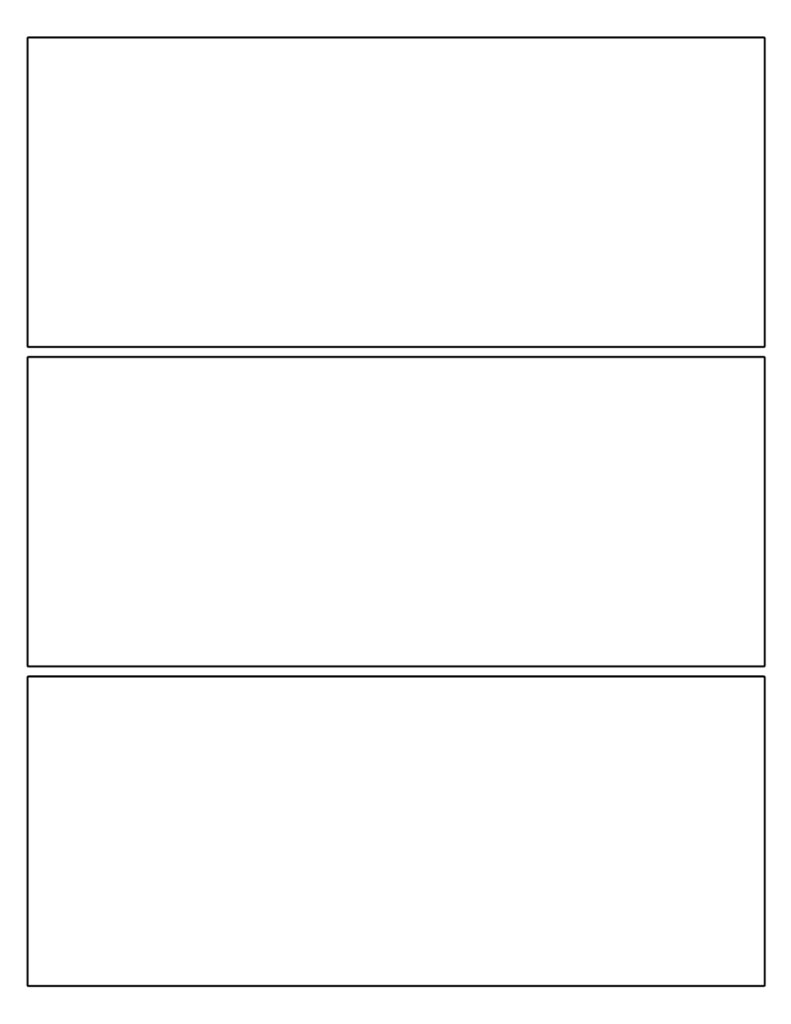 Free Printable Comic Strip Template Pages - Paper Trail Design