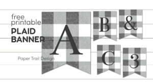 Free Printable Rustic Banner - Paper Trail Design