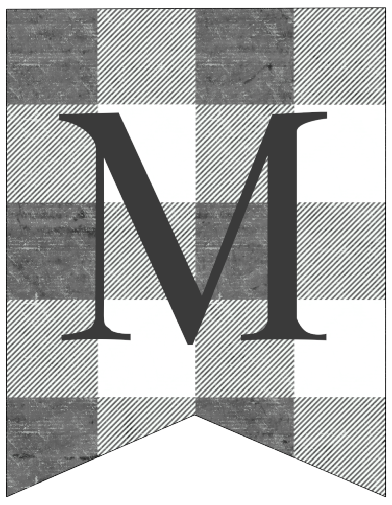 Free Printable Rustic Banner - Paper Trail Design